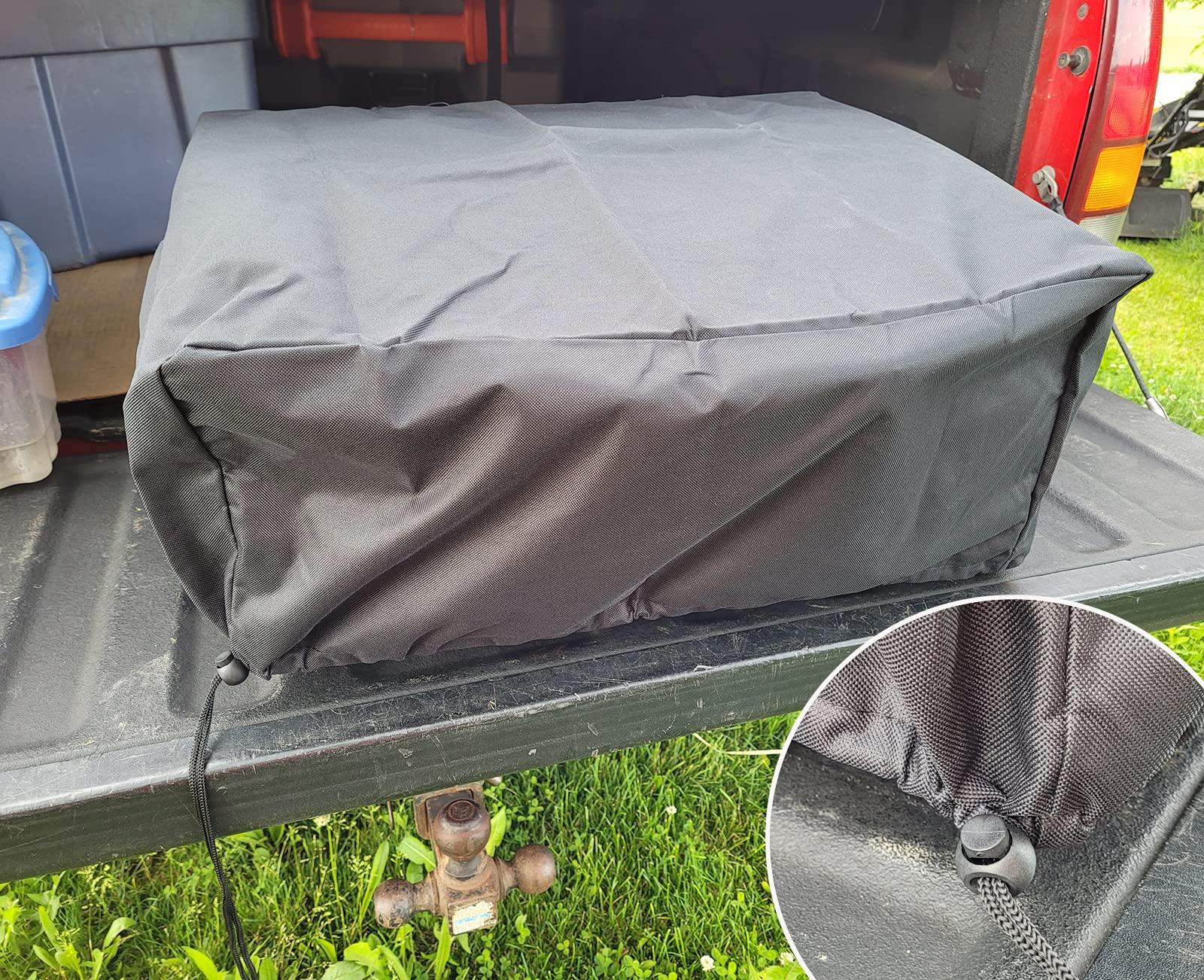 Outspark Grill Cover and Carry Bag for Blackstone 17 Inch Griddle Without Griddle Hood/Camp Chef Griddle Flat Top Grill Similar Size,600D Water Proof Canvas Accessories for Blackstone 17" Griddle