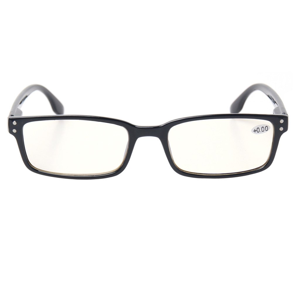 Kerecsen Computer Glasses 2 Pair UV Protection, Anti Blue Rays, Anti Glare and Scratch Resistant Computer Reading Glasses (Black, 1.50, multiplier_x)