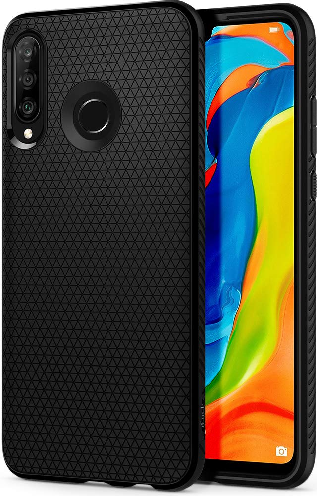 Spigen Liquid Air Designed for Huawei P30 Lite Case (2019) - Matte Black
