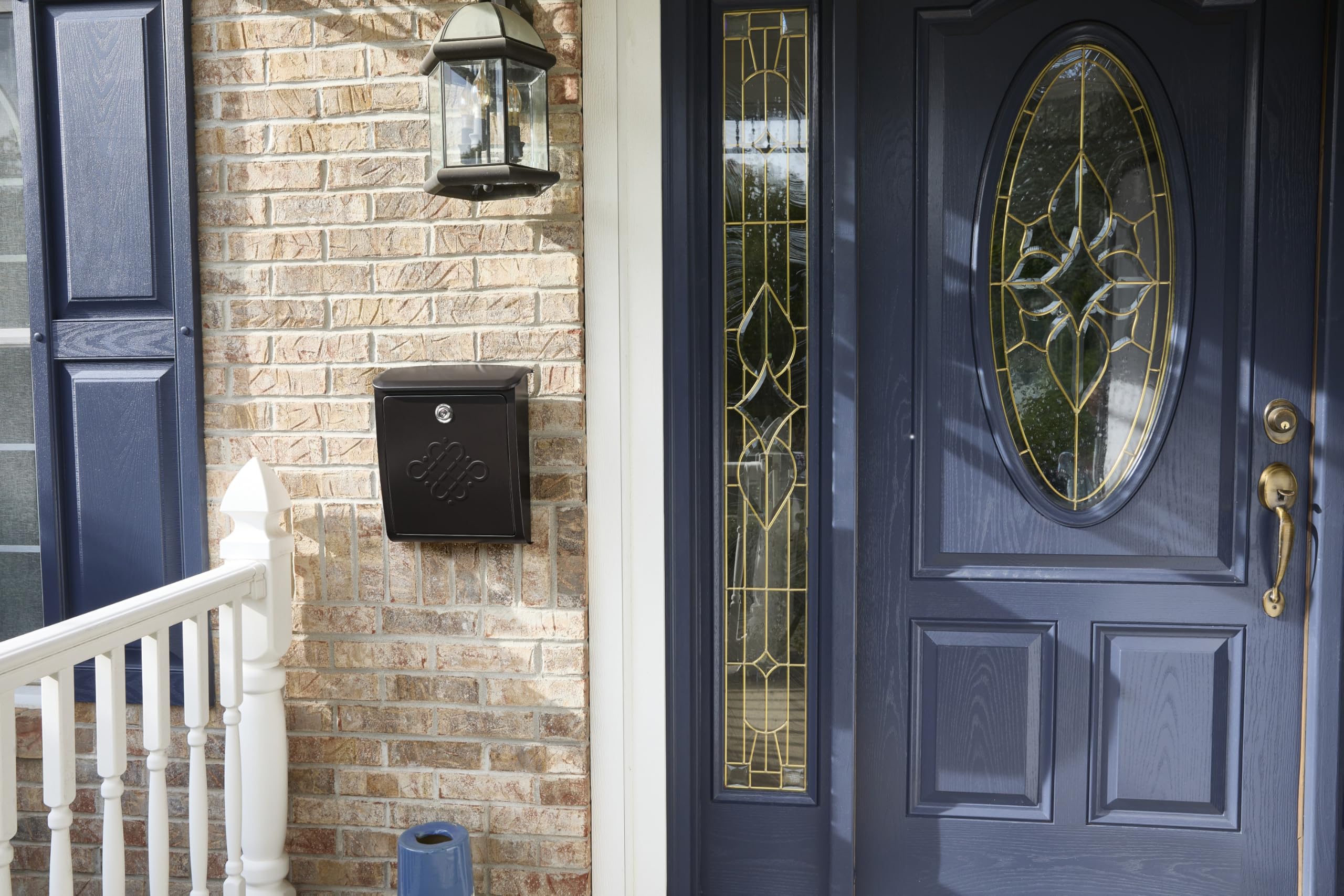 Architectural Mailboxes Bordeaux Galvanized Steel, Locking, Wall Mount Mailbox, 2697RZ-10, Rubbed Bronze, Medium Capacity