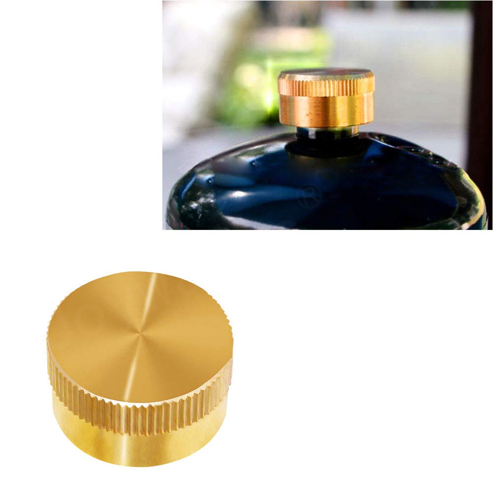 Joywayus 9Pcs Solid Brass Refill Propane Bottle Cap Universal for All 1 LB Gas Tank Cylinder Sealed Protect Cap