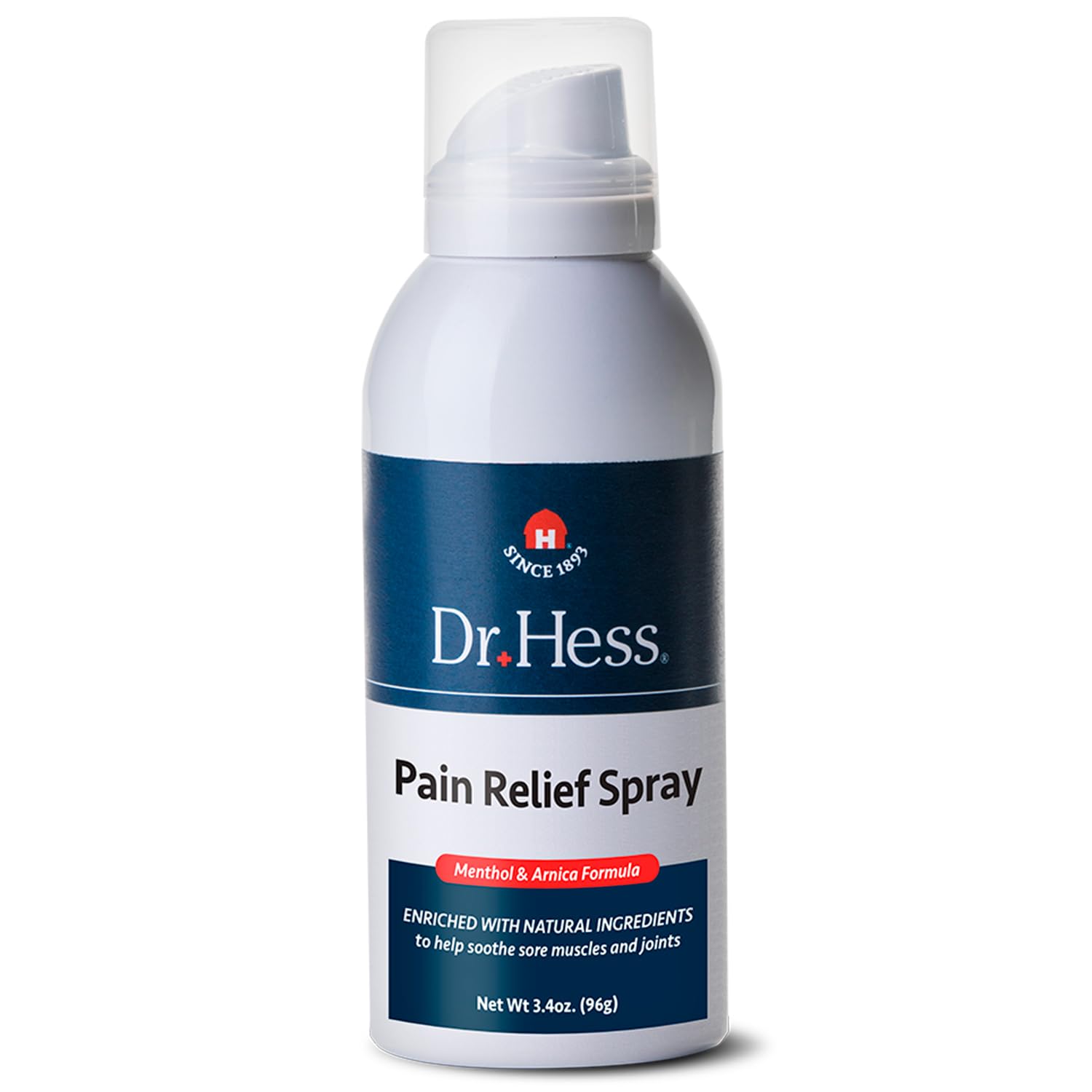 Dr. Hess Spray, Extra Strength Natural Joint & Muscle Relief for Sports Injuries, Arthritis, Swelling & Aching, with Aloe, Arnica, Tea Tree Oil & Camphor, Travel Size, 3.4 Oz (96g)