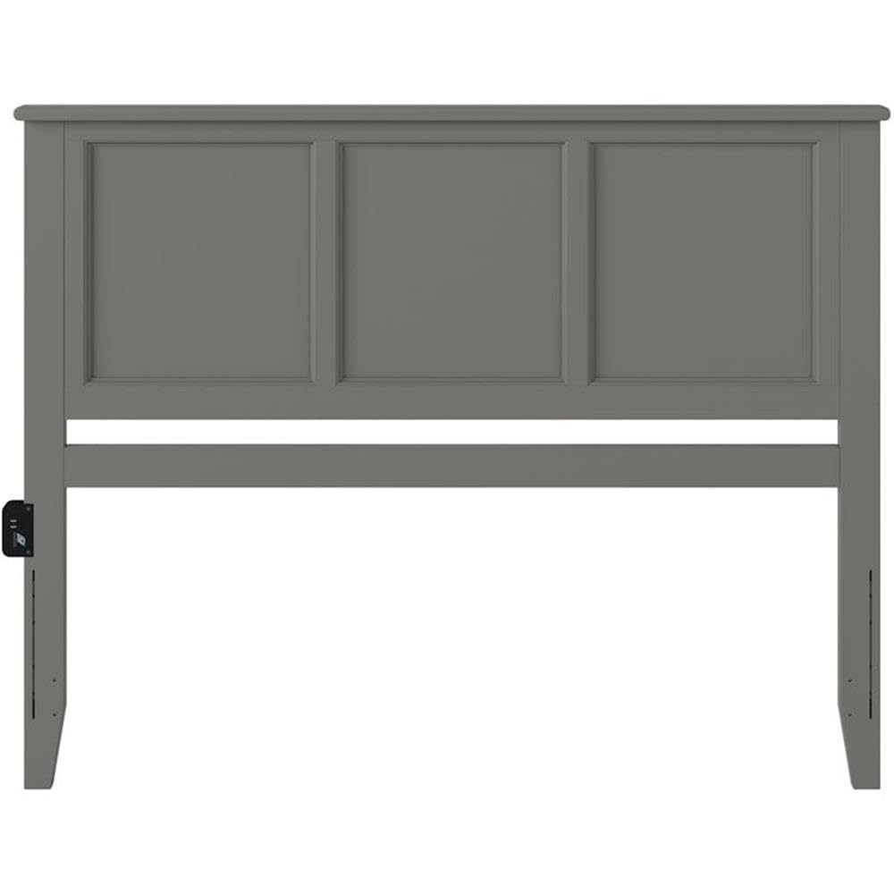 Leo & Lacey King Panel Headboard in Atlantic Gray
