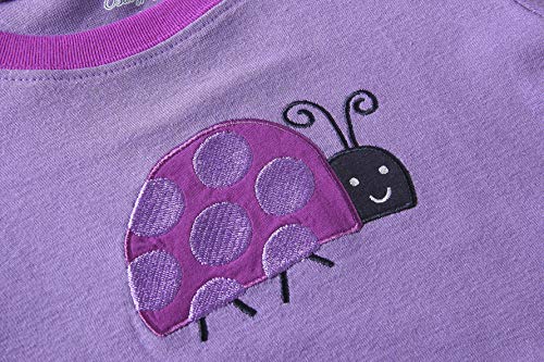 Family Feeling Ladybug Little Girls Long Sleeve Pajamas Sets Cotton Sleepwears Toddler Kids Pjs Size 2T