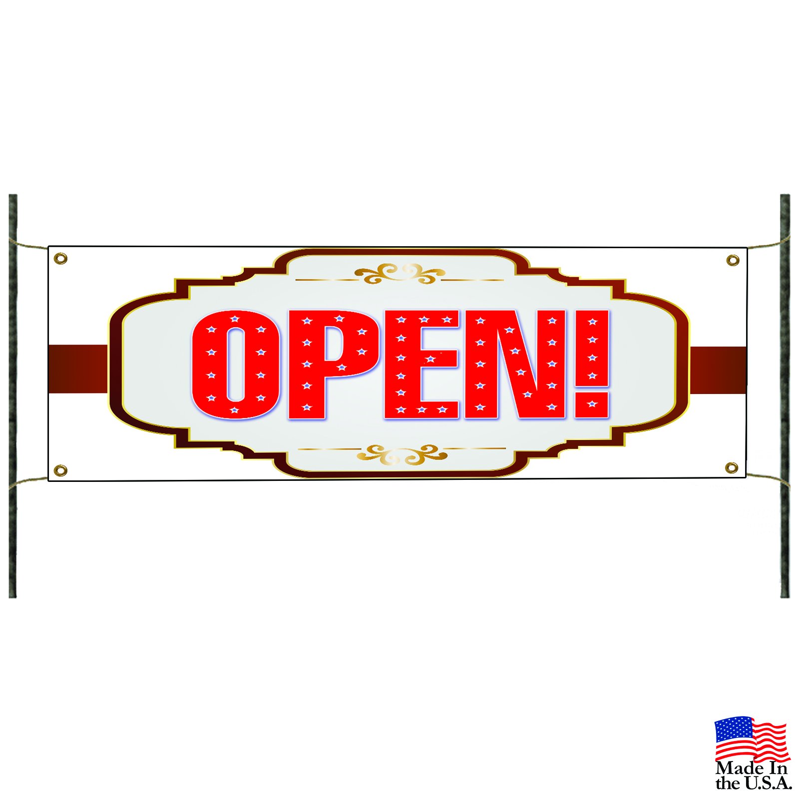Open Banner Sign Apartment House Commercial Rent Business Advertising