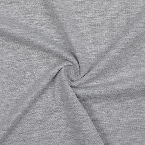 FAYALEQ Women's American Flag Baseball Printed T-Shirt O-Neck Causal Tee Tops Blouse Size L (Gray)