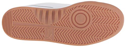 PUMA Women's CALI EXOTIC Sneaker, Whisper White-Puma White-Puma Team Gold, 7