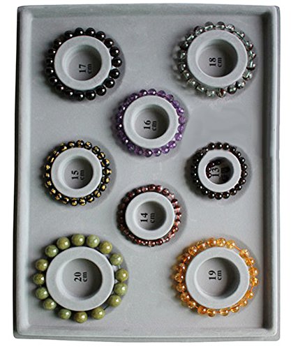Bracelet Design Board Flocked Bead Board Bracelet Beading Jewelry Organizer Tray Design DIY Craft Tool (Bracelet Beading Board)
