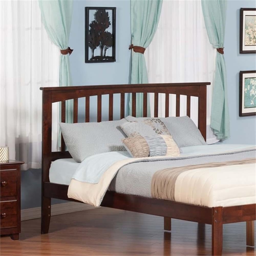 Leo & Lacey Queen Spindle Headboard in Walnut