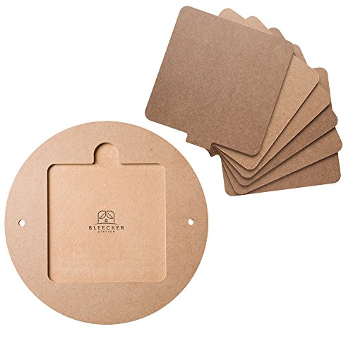 Bat System for Potter’s Wheel, 12” Round Outer Bat with Set of Six 7” Square Inner Bats, Bat Adapter with Removable Inserts for Throwing Pottery, for Potters and Clay Artists