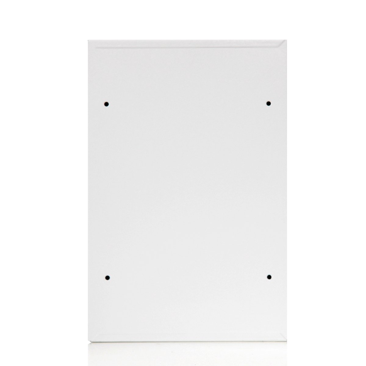 Locking Mailboxes Wall Mounted Vertical – Jssmst Key Lock Mail Box Medium Capacity Galvanized Steel Cover Rust-Proof Metal Post Box, 12.6 x 8.5 x 3.4 Inch, White,SM-0604L