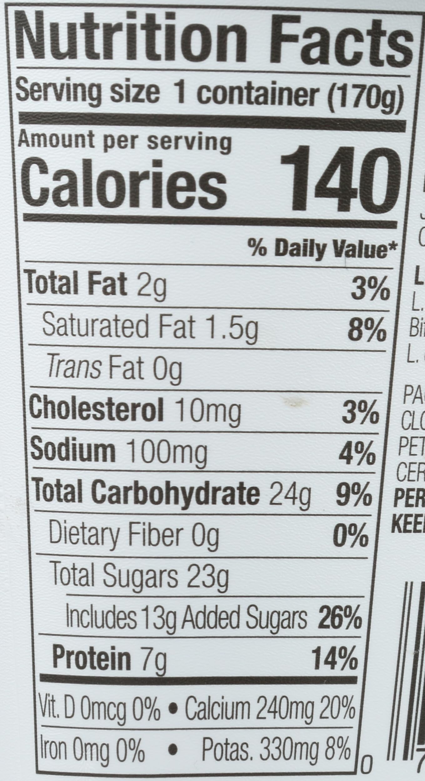 CLOVER SONOMA Organic Low Fat Strawberry Yogurt, 5.3 OZ