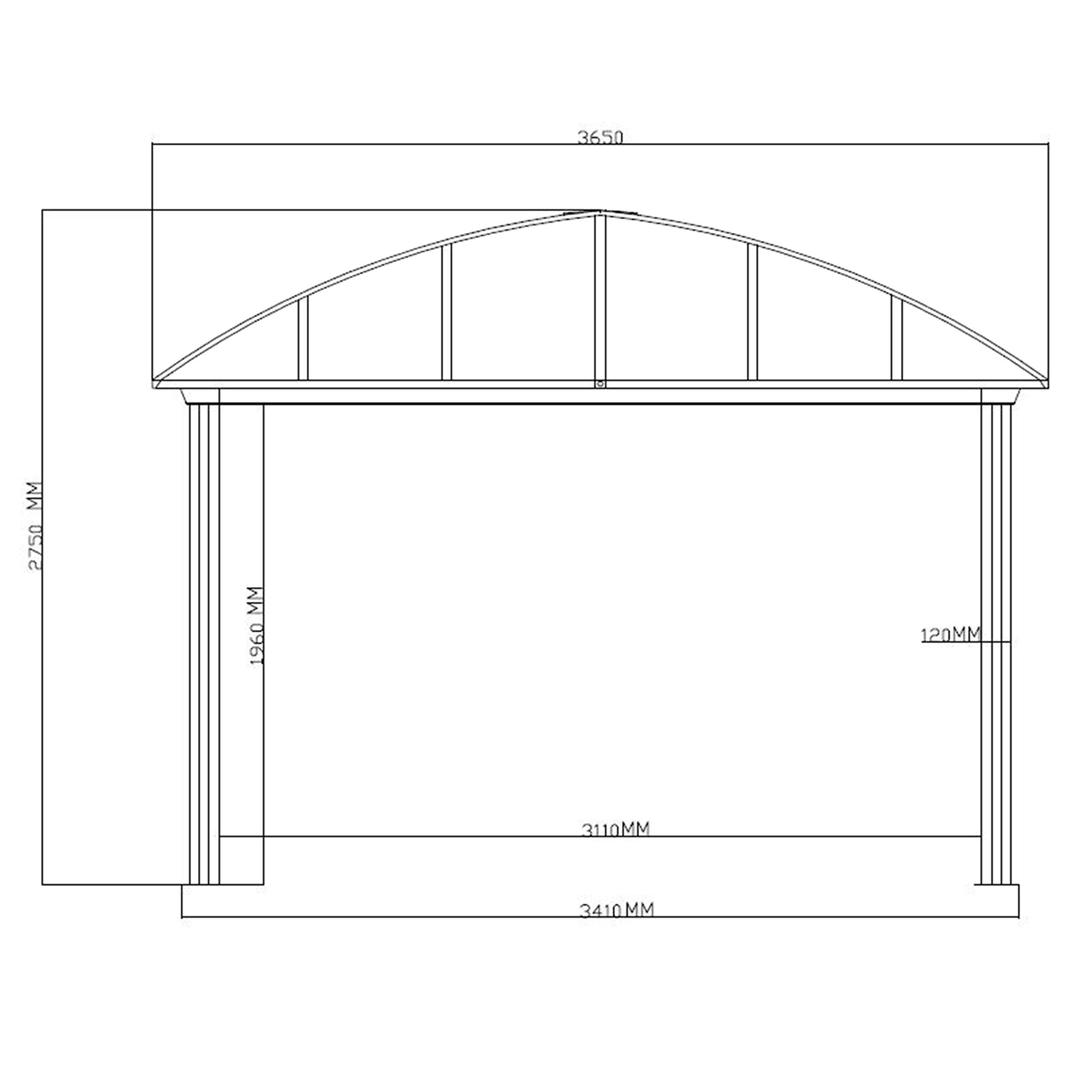 ALEKO Hardtop Gazebo with Removable Mesh Walls and Curtains | 12 x 12 Feet | Brown | GZBHR02