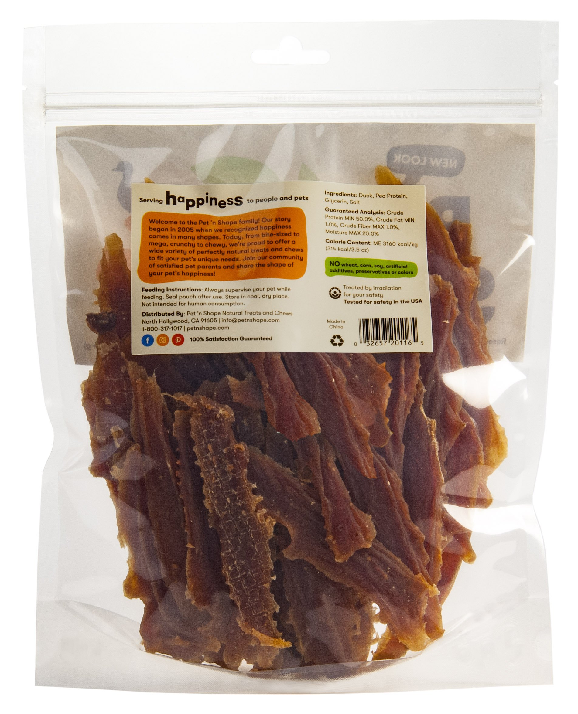 Pet 'n Shape Duck Breast Jerky Dog Treats - 16 Ounce