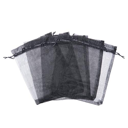 Volanic 50PCS 8 X 12 Inch Sheer Drawstring Organza Gift Bag Jewelry Pouch Party Wedding Favor Candy Mini Bottle Samples Display Bags