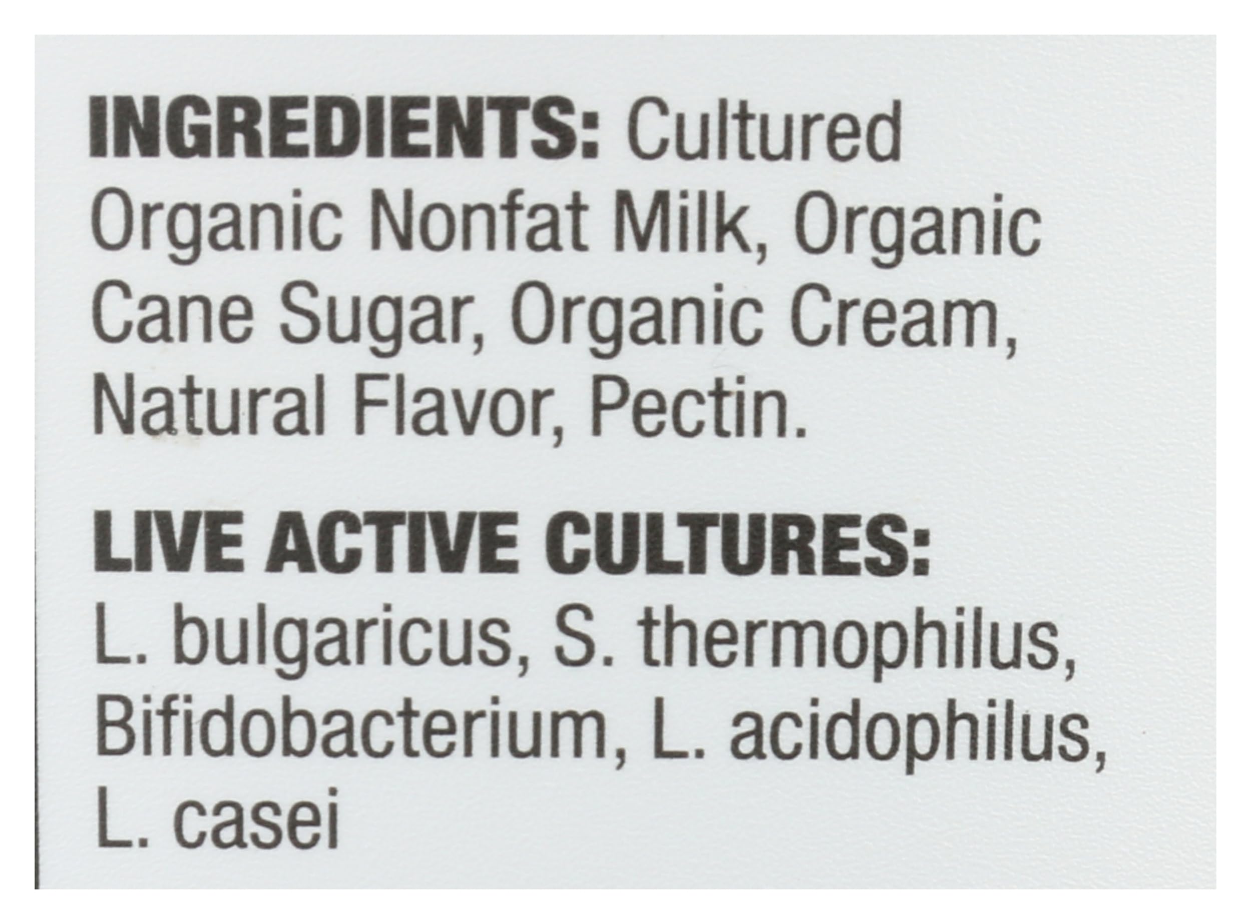 CLOVER SONOMA Organic Low Fat Vanilla Bean Yogurt, 32 OZ