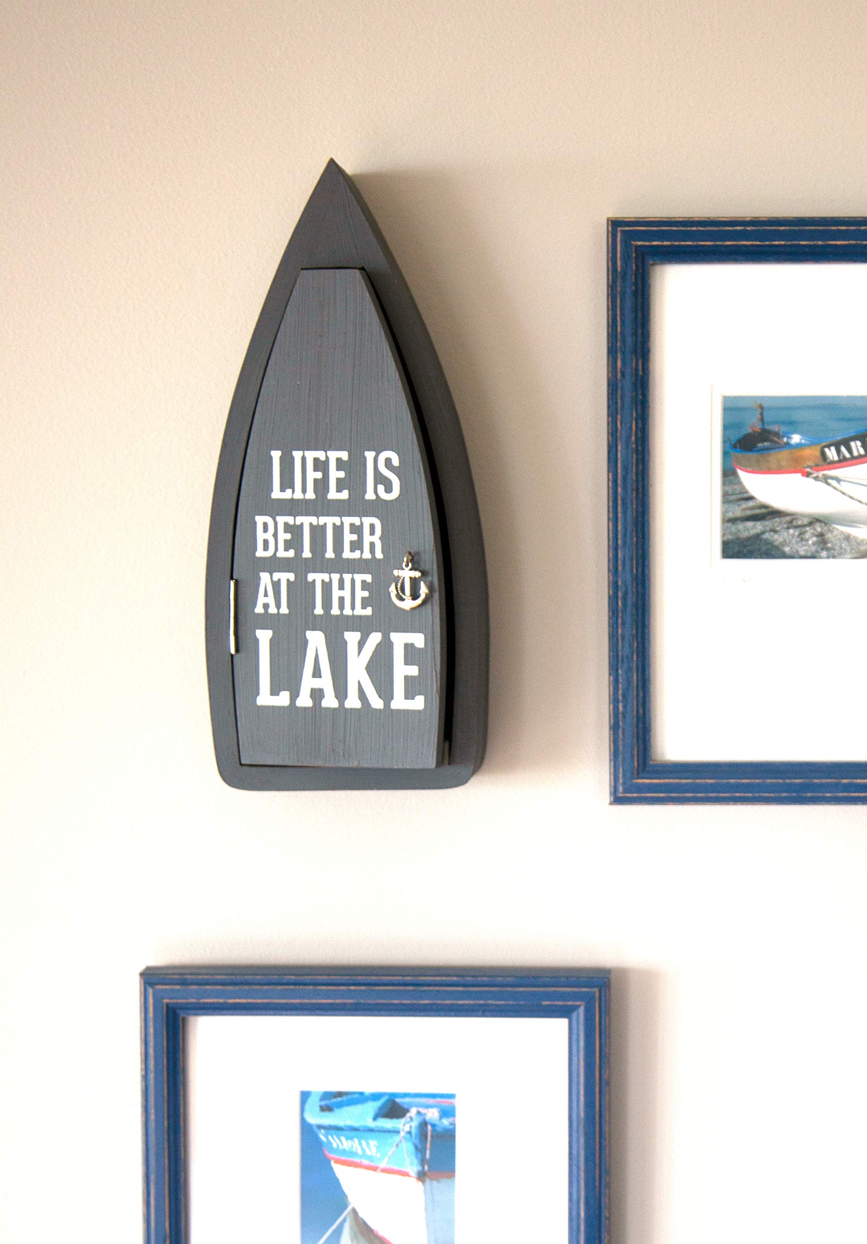 Pavilion - Life is Better at The Lake - 11.75 Inch Hanging Key Box