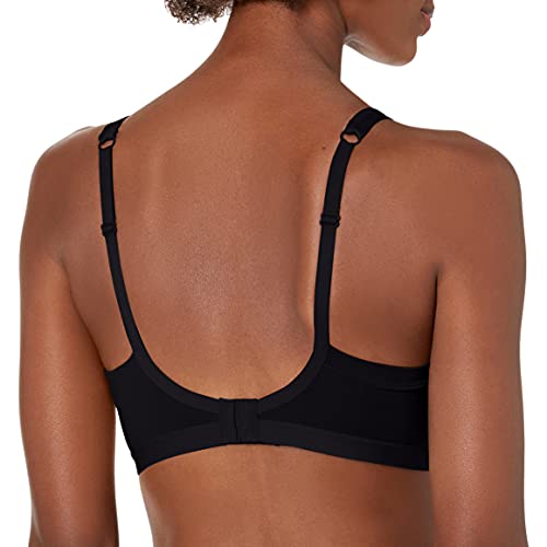 Warner's Womens Blissful Benefits Underarm-smoothing With Seamless Stretch Wireless Lightly Lined Comfort Rm3911w T-Shirt Bra, Black, Small US