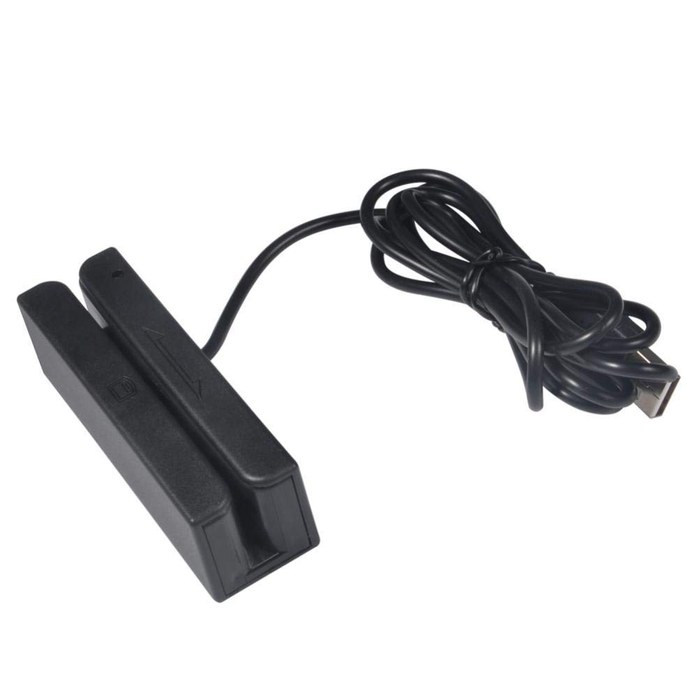 Zerone USB Mini Magstripe Reader Encoder Mag Strip Card Credit Card Hi-Co Swiper 3 Tracks Bidirection Swipe with USB Keyborad Emulation Output