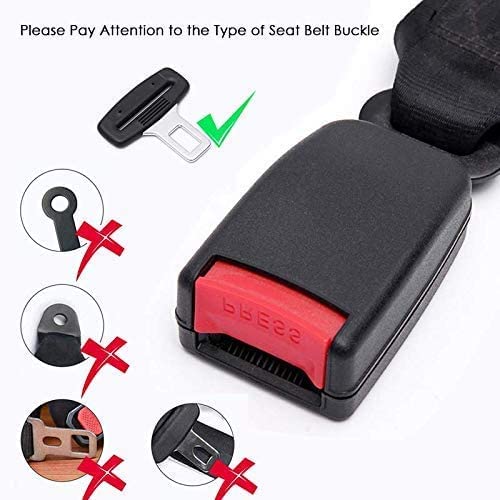 2 PCS Most Model Accessories Polyester Extension Comfortable and Convenient for Car Seats Universal,Ships from the US (9.0 Inch)