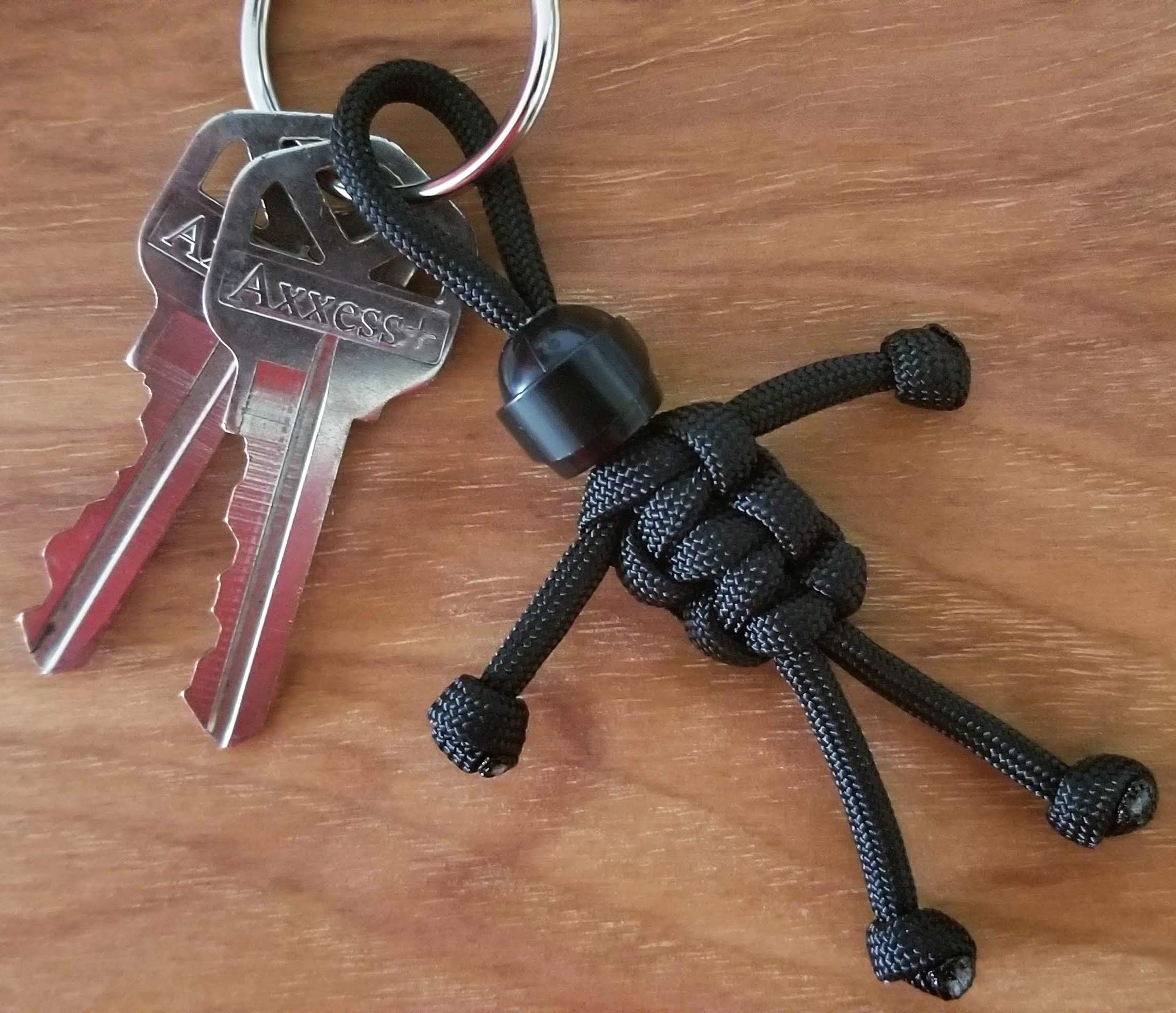 Motobuddy KeyChain for Motorcycles, Scooters, Cars, and Gifts (Black)