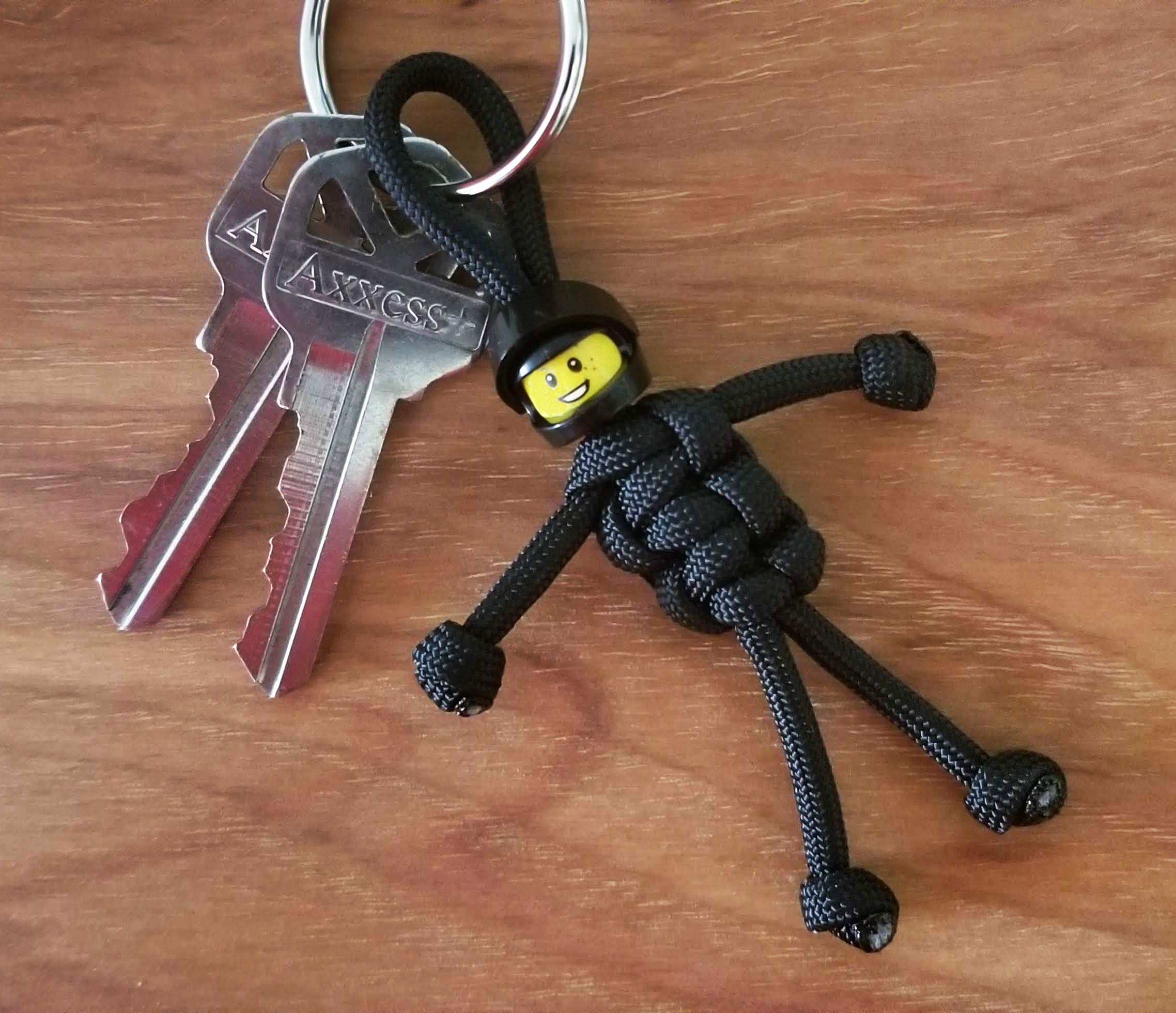 Motobuddy KeyChain for Motorcycles, Scooters, Cars, and Gifts (Black)