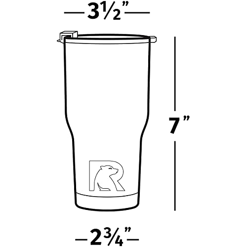 RTIC Double Wall Vacuum Insulated Tumbler, 20 oz, Black