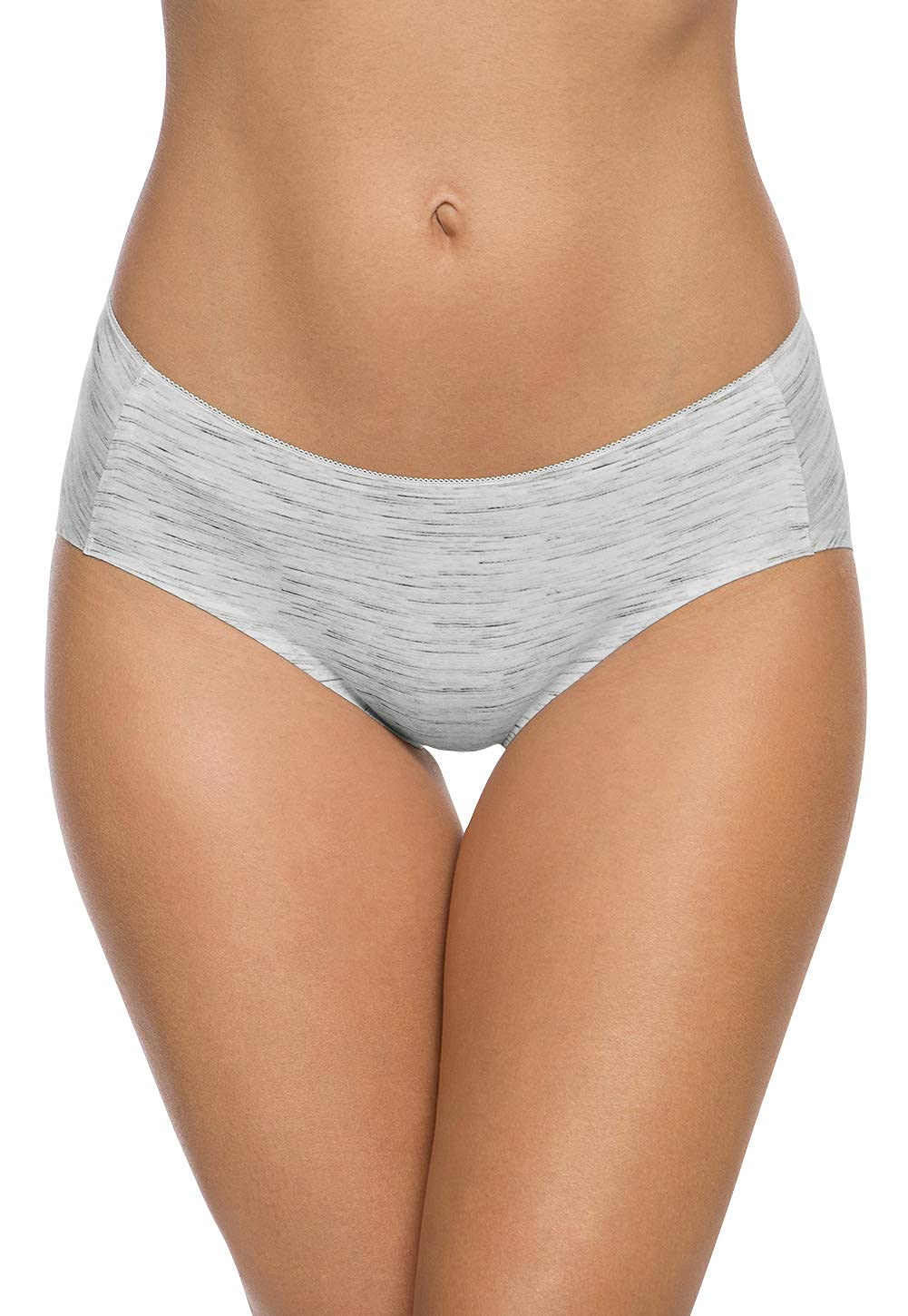 Wealurre Cotton Bikini Women's Breathable Panties Seamless Comfort Underwear(3128M,Stripe 2)