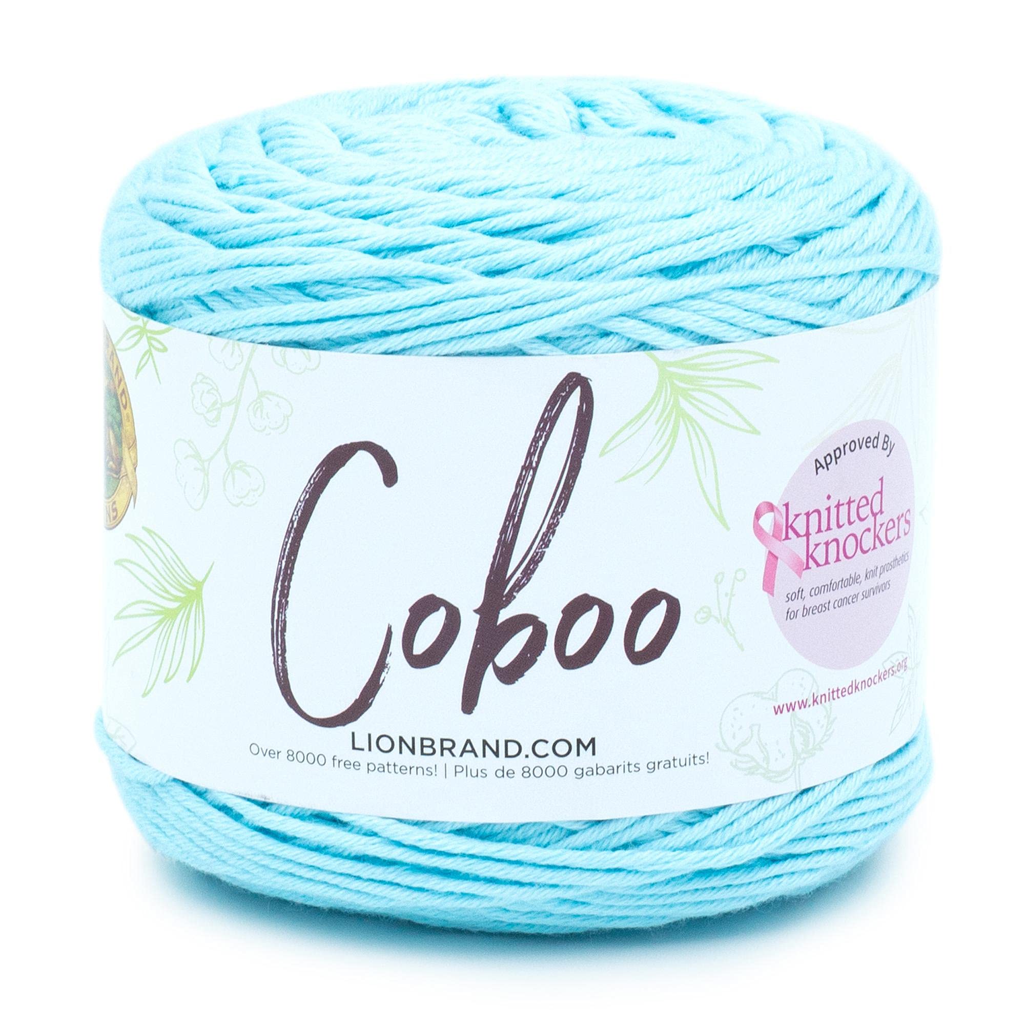 Lion Brand Yarn Coboo Yarn, Blue, 1 Skein