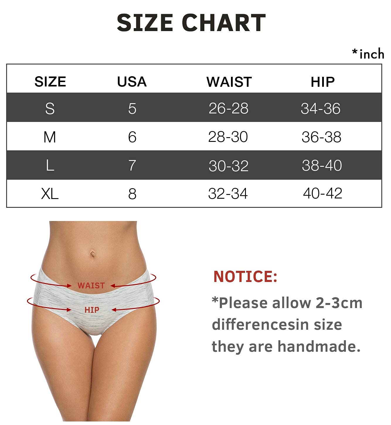 Wealurre Cotton Bikini Women's Breathable Panties Seamless Comfort Underwear(3128M,Stripe 2)