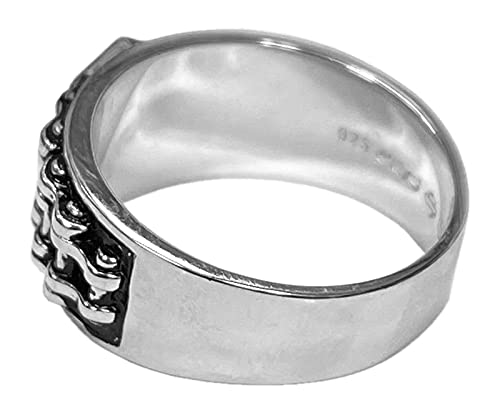 Harley-Davidson Men's Bar & Shield Bike Chain Ring, Sterling Silver HDR0260 (12)