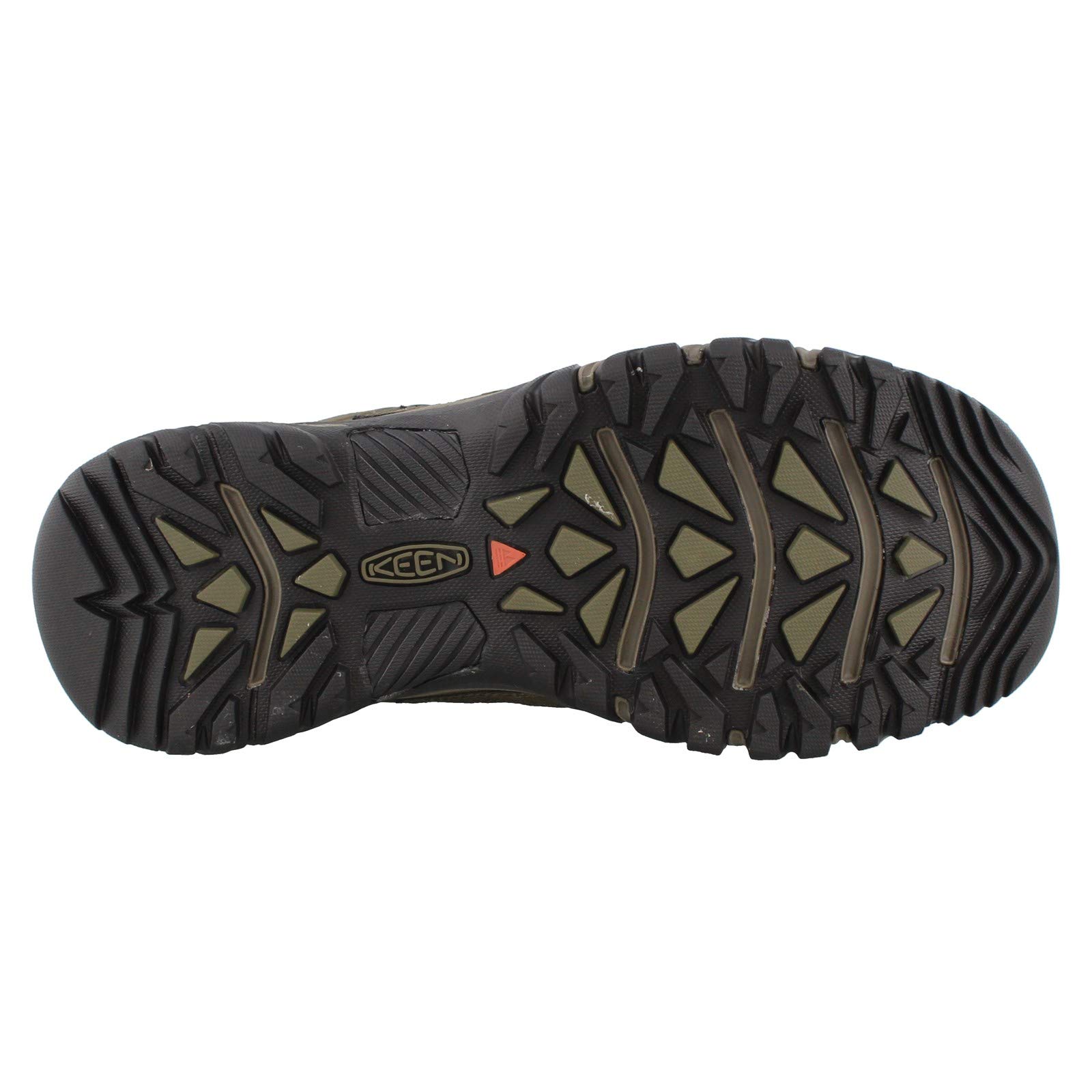 KEEN Men's Targhee Vent Mid Height Breathable Hiking Boots, Olivia/Bungee Cord, 12