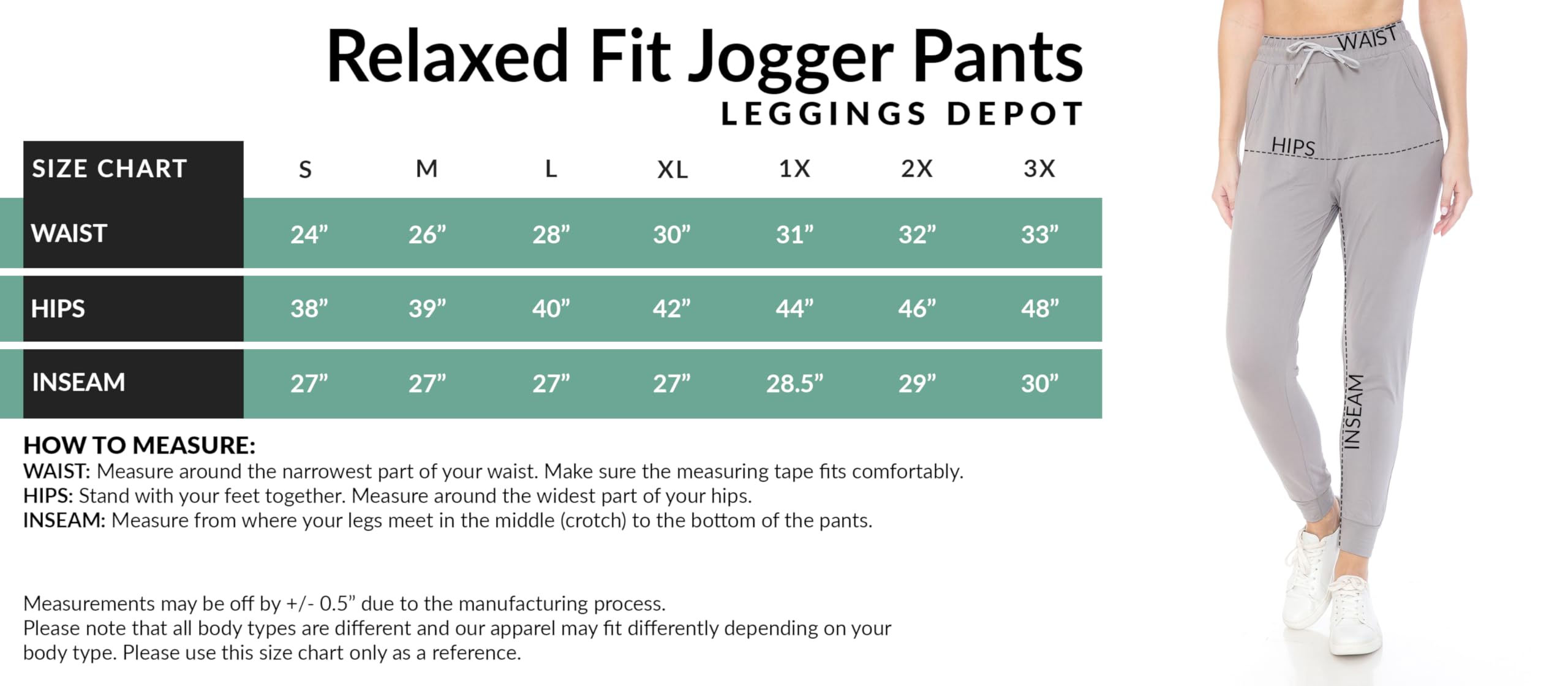 Leggings Depot Womens Relaxed fit Jogger Pants - Track Cuff Sweatpants with Pockets, Black, Small