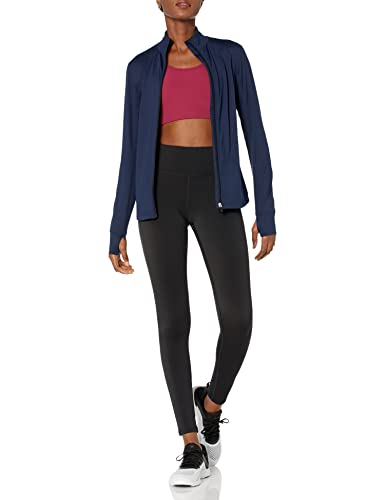 Amazon Essentials Women's Studio Sculpt Mid-Rise Full-Length Active Legging, Black, Small