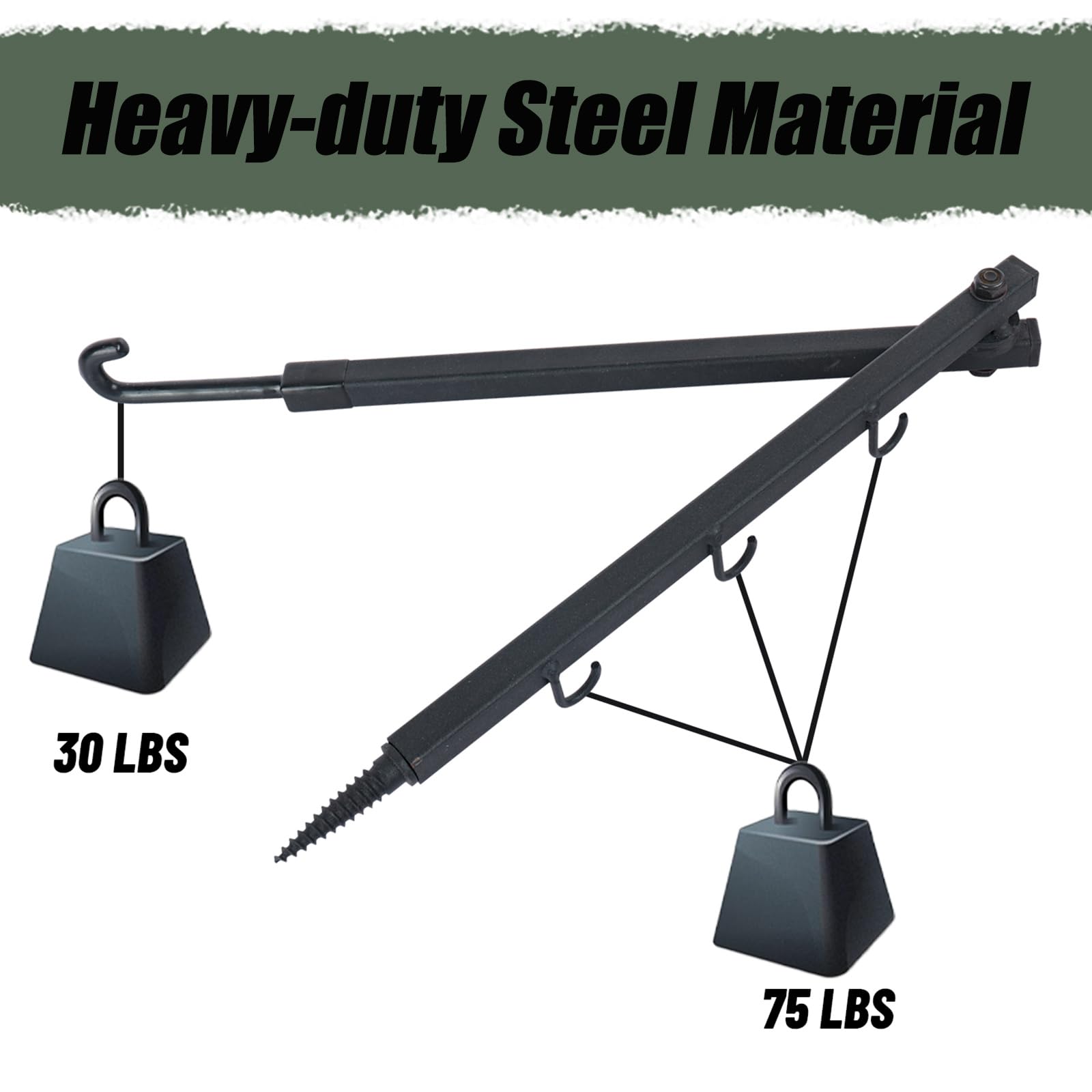 Highwild Tree Stand Folding Bow Hanger Gear Hanger Multi Hanger - Pack of 3