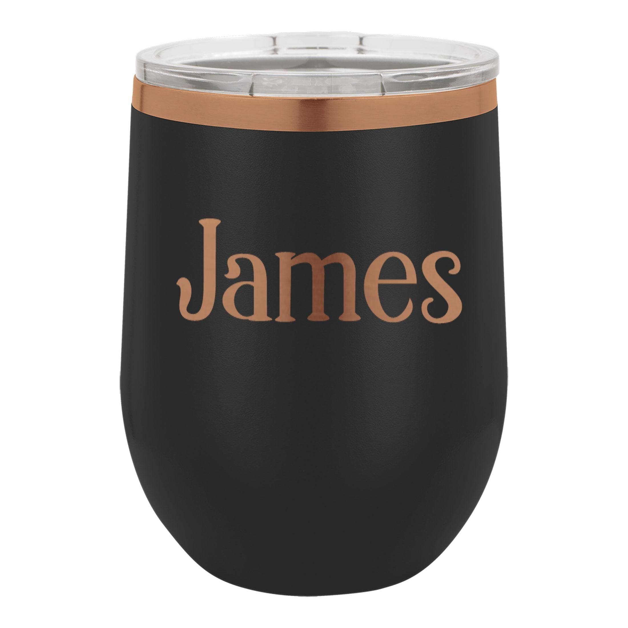 Personalized Wine Tumbler with Lid – 12 oz Stainless Steel Insulated Cup – Custom Engraved Bridesmaid Gift, Bachelorette Favor, Wedding Party Gift