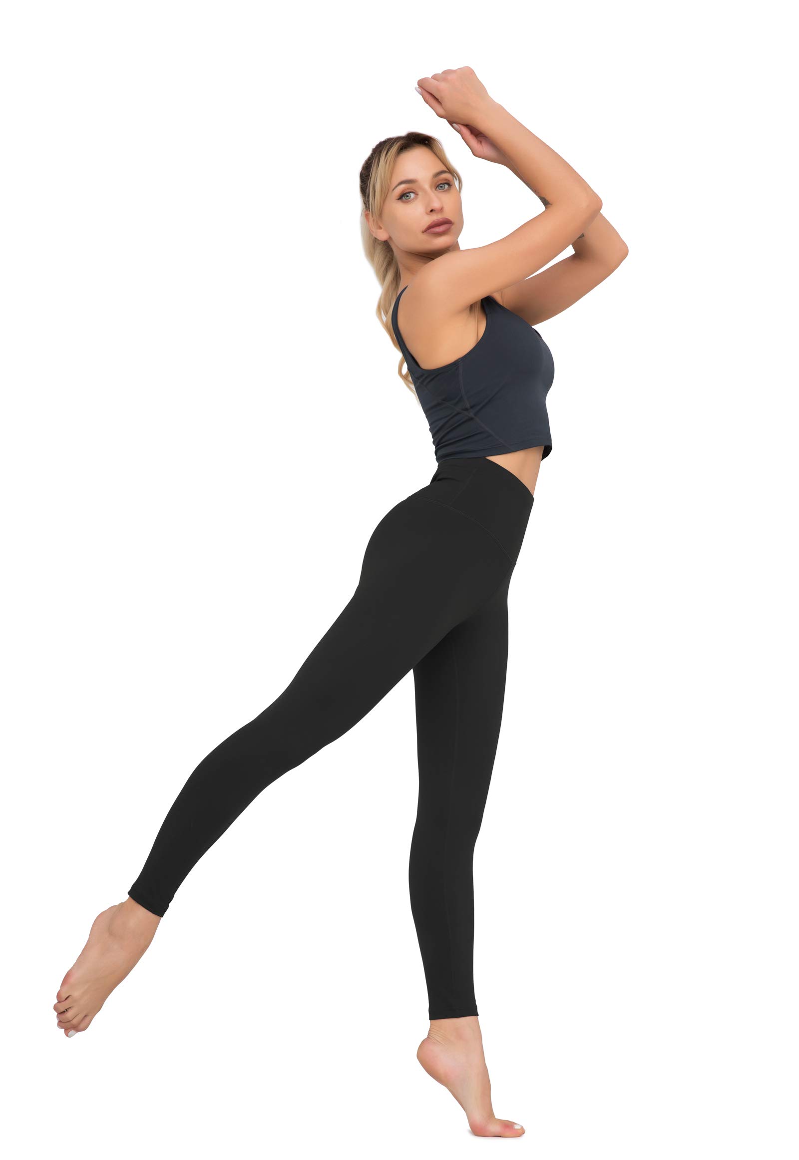 Dragon Fit Compression Yoga Pants with Inner Pockets in High Waist Athletic Pants Tummy Control Stretch Workout Yoga Legging