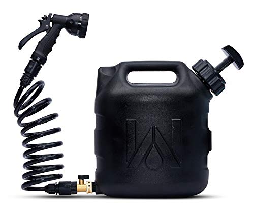 WaterPORT GoSpout 2 Gallon Portable Water Tank with Hose and Sprayer for Camping Showers, Rinsing Overlanding Gear, Vehicle Water Storage, Off Road Showers