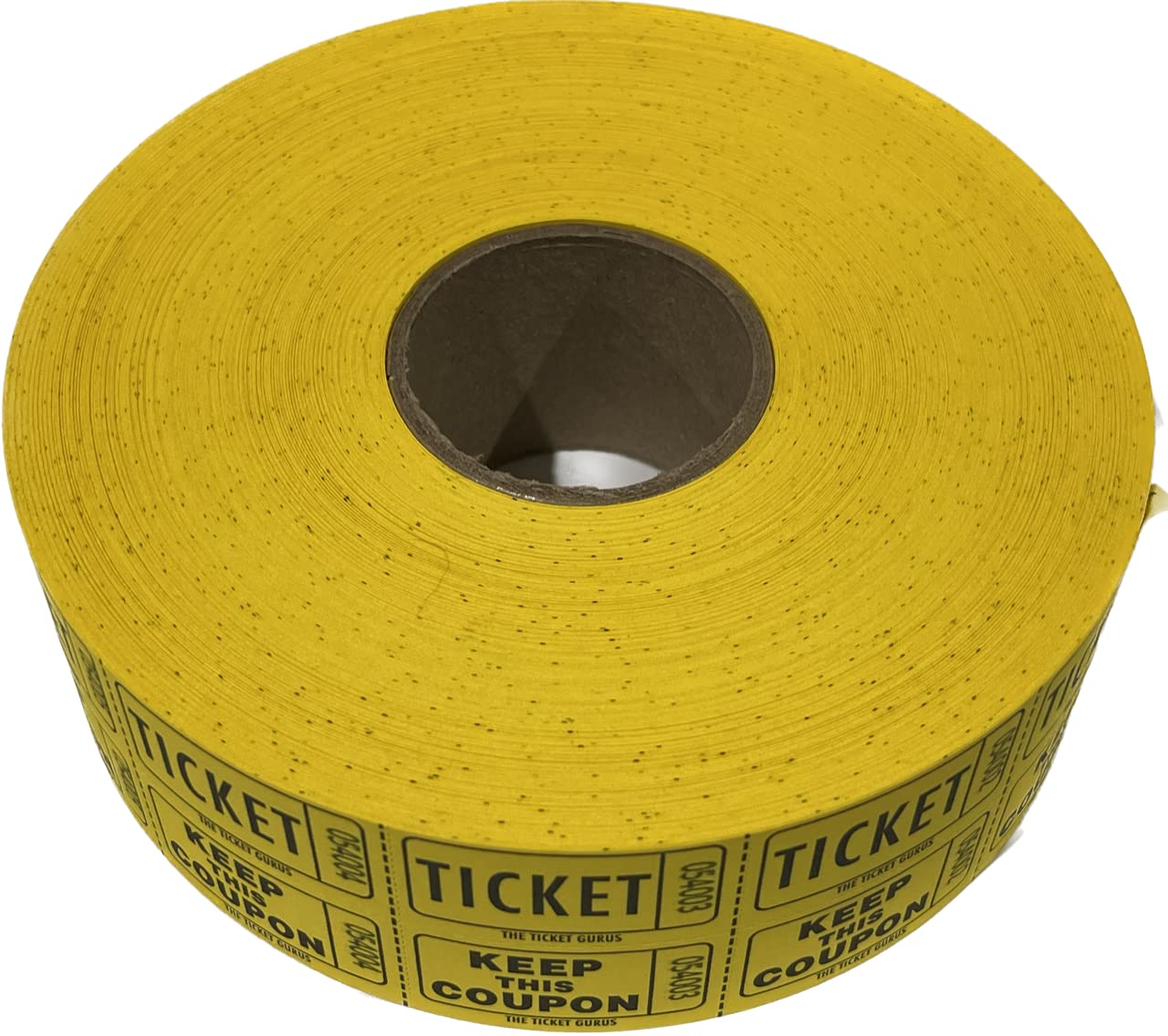 The Ticket Gurus-Raffle Tickets - (4 Rolls of 2000 Double Tickets) 8,000 Total 50/50 Raffle Tickets-(4) Yellow Rolls