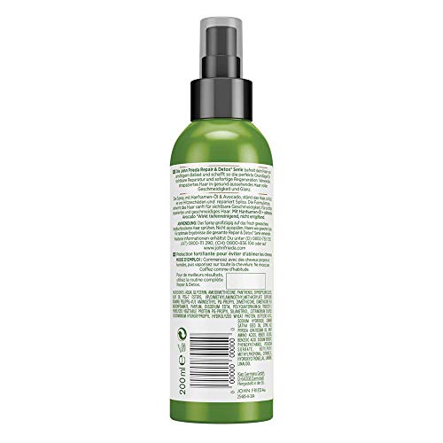 John Frieda Repair & Detox Care & Protect Spray with Avocado Oil and Green Tea, 200 ml