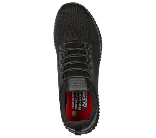 Skechers Men's Cessnock Food Service Shoe, Black, 10