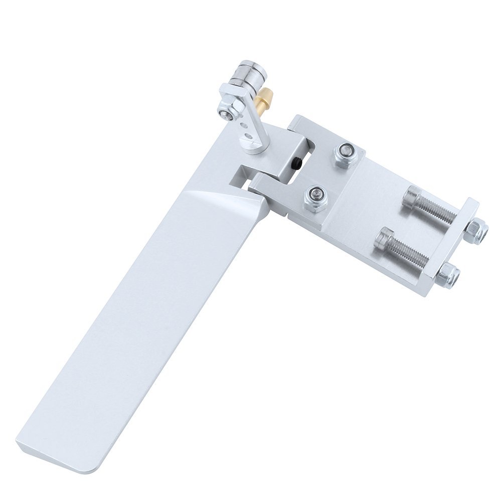 Aluminum 95mm Long RC Boat Rudder with Water Pickup Absorbing Steering for Electric/Gas Power Remote Control Model Parts CNC