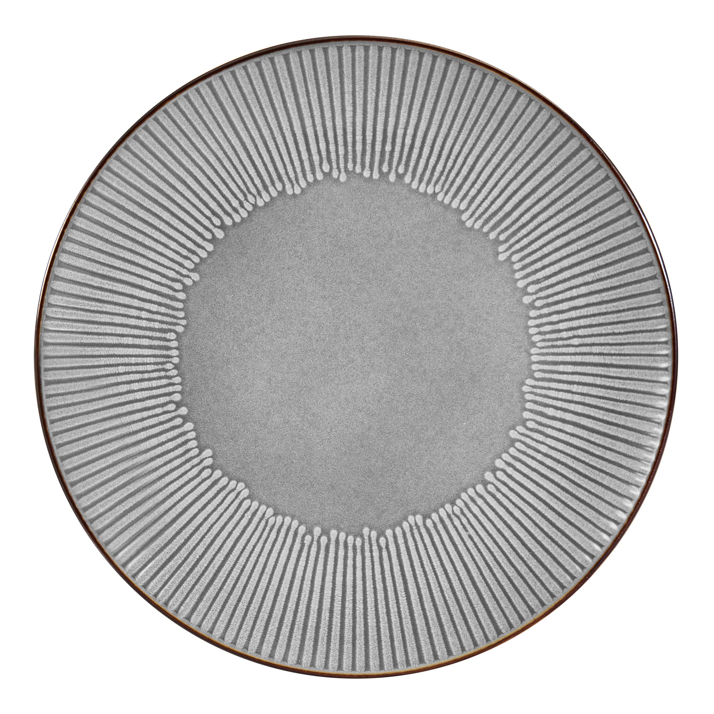 Pfaltzgraff Arlie Gray 12 Piece Dinnerware Set, Service for 4, Gray