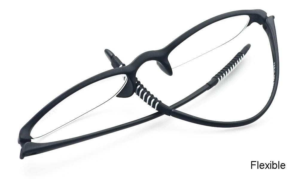 Mcoorn Lightweight Reading Glasses,Flexible(Memory Plastic) Readers, Men and Women