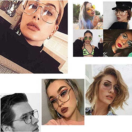 Dollger Classic Glasses Clear Lens Non Prescription Metal Frame Eyewear Men Women Black