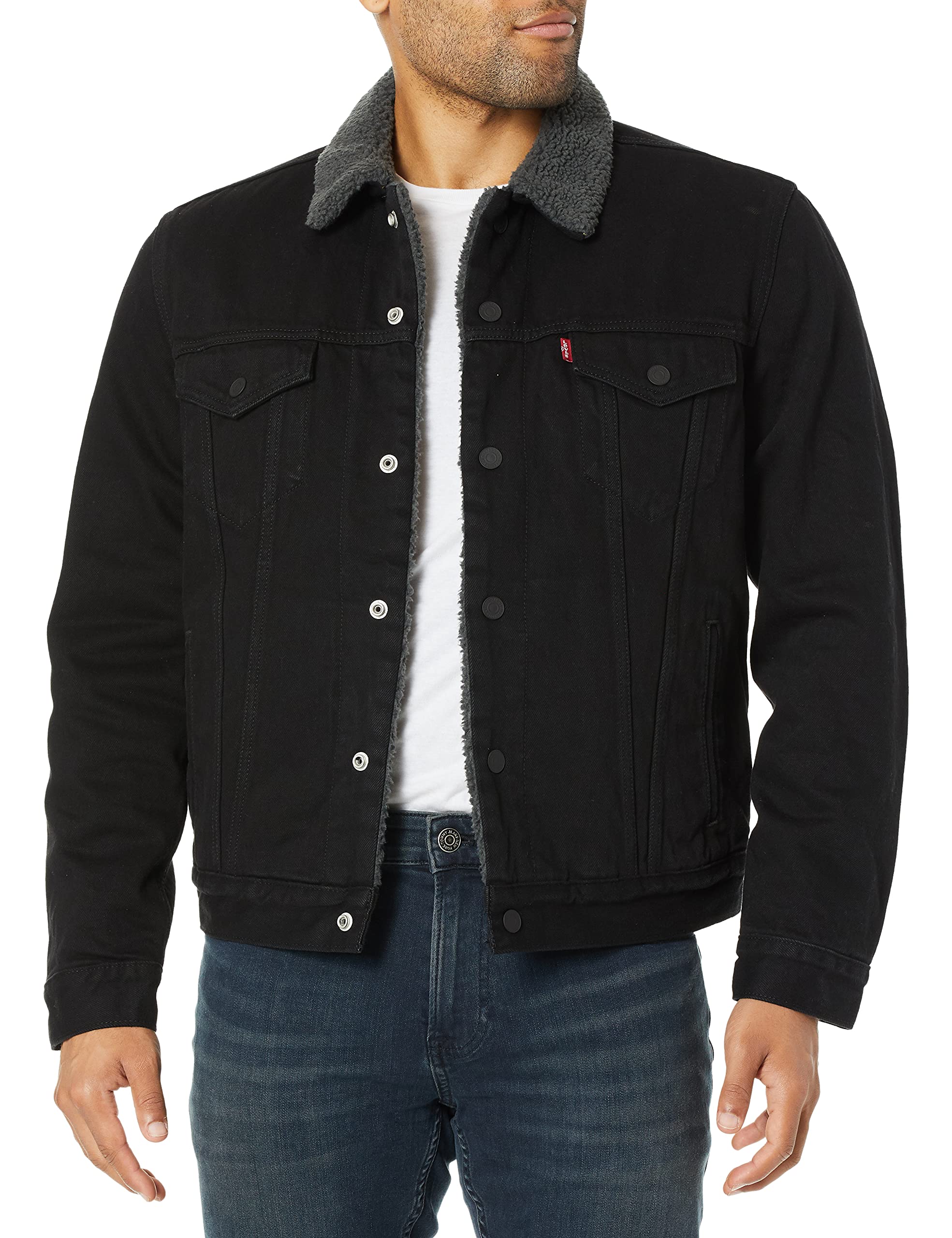 Levi's Men's Sherpa Trucker Jacket (Also Available in Big & Tall), Duvall, XL