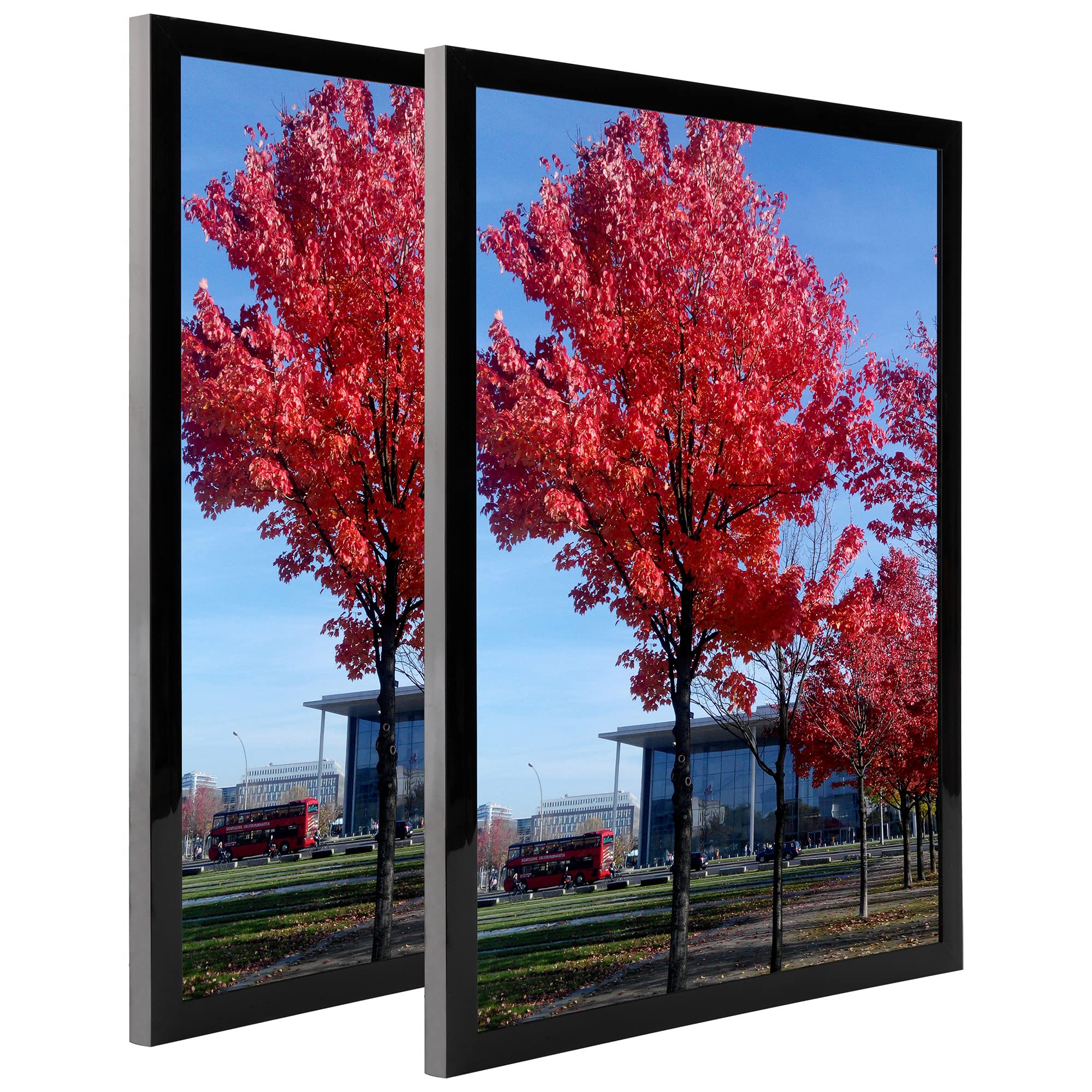 Medog 11x14 Document Frame, Diploma Certificate Frame, Display Pictures 11x14 Picture Frame Black, 2 Pack