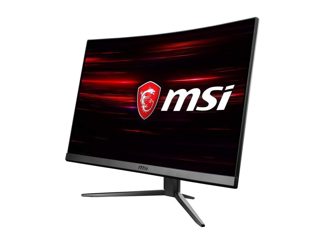 MSI Full HD Non-Glare 1ms 1920 x 1080 144Hz Refresh Rate USB/DP/HDMI Smart Headset Hanger FreeSync 27” Gaming Curved Monitor (Optix MAG271C)