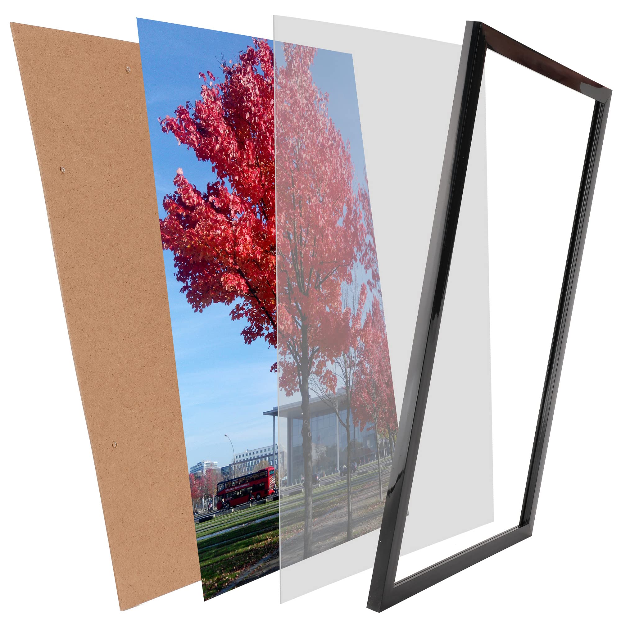 Medog 11x14 Document Frame, Diploma Certificate Frame, Display Pictures 11x14 Picture Frame Black, 2 Pack