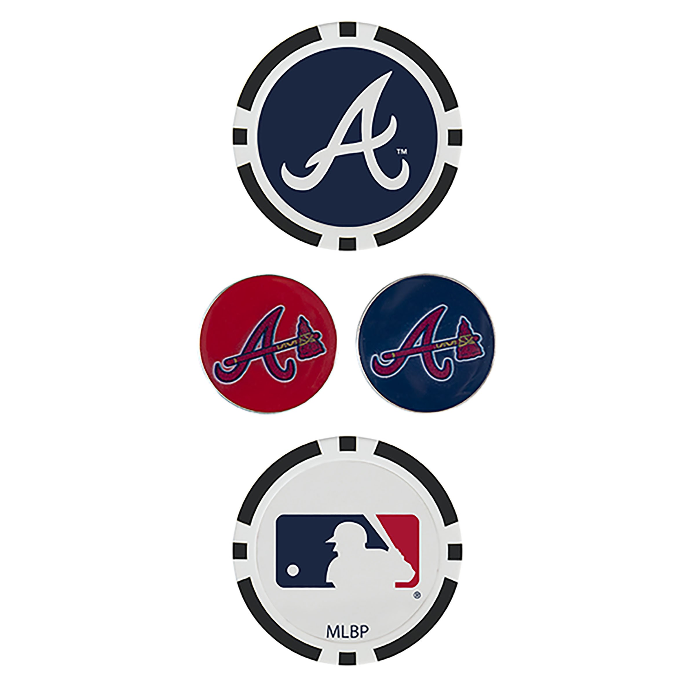 Team Effort MLB Atlanta Braves Ball Marker Setball Marker Set, NA